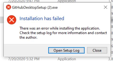 Encountering A Problem While Installing Github Desktop · Issue 10238
