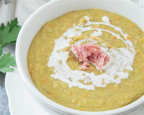 Uncle Bills Green Split Pea With Hambone Soup Recipe Chefs Resource