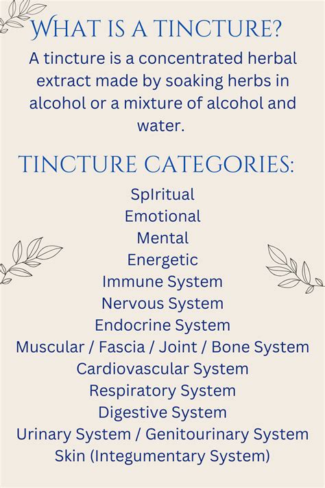 Tinctures By Quick Reference Categories Plant Prana Oils