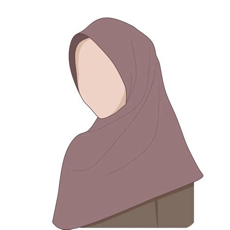 Hijab Woman No Face Photo Avatar 15573720 Vector Art At Vecteezy
