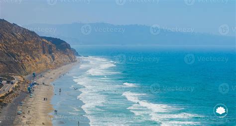Aerial View Of San Diego Coastline With Beach And Cliffs 51566228 Stock