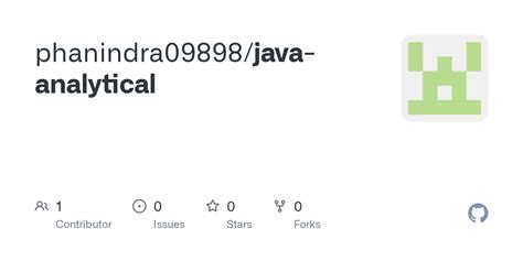 Github Phanindra09898java Analytical