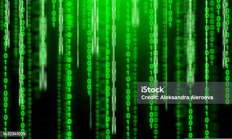 검은 배경에 바이너리 코드와 디지털 데이터가있는 디지털 배너 0명에 대한 스톡 벡터 아트 및 기타 이미지 0명 1 가상현실 Istock
