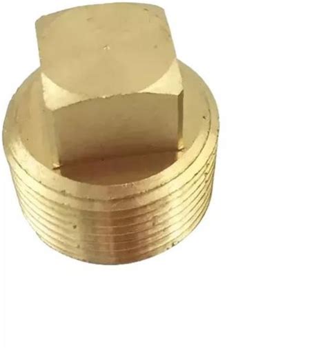 Male Threaded Brass Square Head Plug Manufacturer Exporter From Jamnagar