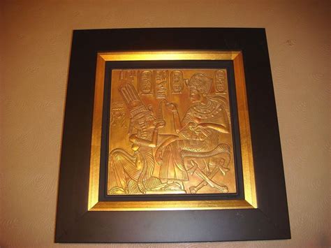 Wedgwood Tutankhamun Basalt And Gilt Plaque Beloved Of The Great