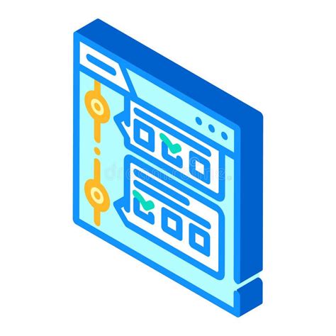 Quiz Education Platform Isometric Icon Vector Illustration Stock Vector
