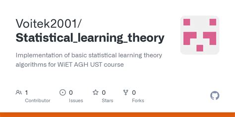 Github Voitek2001statisticallearningtheory Implementation Of