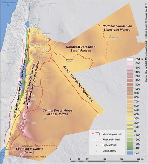 Atlas Of Jordan Topography And Morphology Presses De Lifpo
