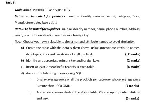 Solved Iii Iv Relational Database Systems Comp 1005