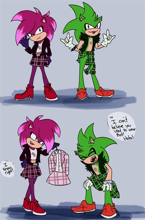 Sonia And Manic Redesign By Seaweedrain On Deviantart