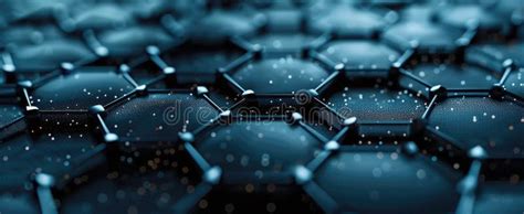 Close Up Of Graphene Sheet Revealing Its Honeycomb Lattice Structure