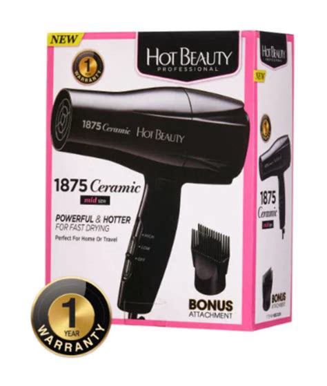 Hot Beauty 1875 Ceramic Styler Hair Dryer Hbd02n Beauty Supply Products