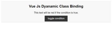 Vue Dynamic Class Binding Dynamically Toggle A Css Class Vue Js Example