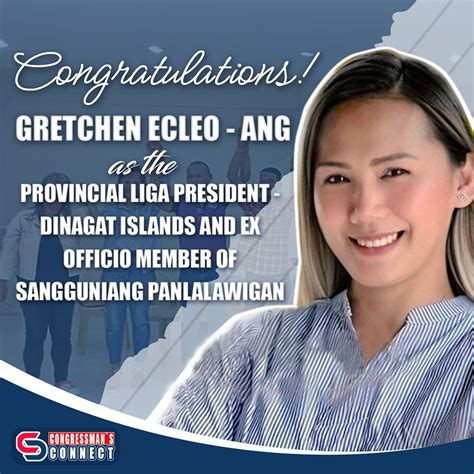 Alan Uno Ecleo Congratulations Hon Gretchen Ecleo Ang