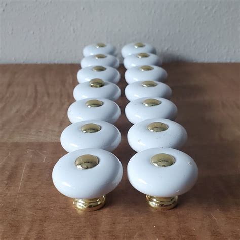 Vintage Knobs Porcelain Etsy