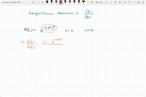 find the logarithmic derivative and then determine the percentage rate
