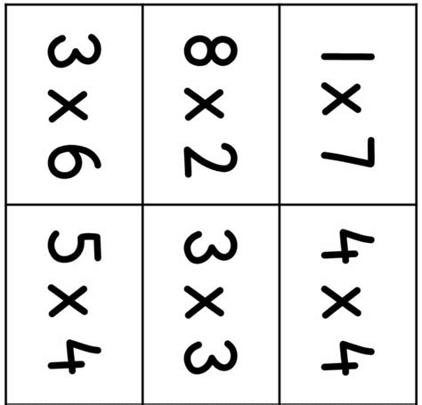 Multiplication Array Game 3rd Grade Math Fact Fluency Activity