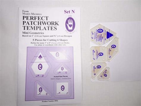 Perfect Patchwork Templates From Marti Michell Set B Patchwork With