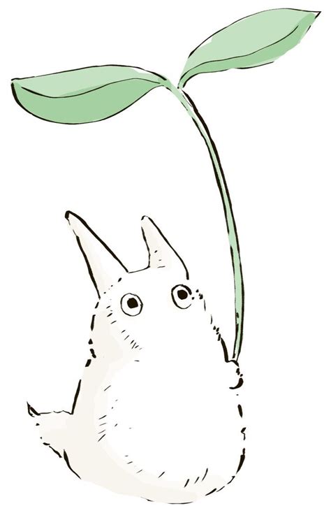Little Totoro With Leaf