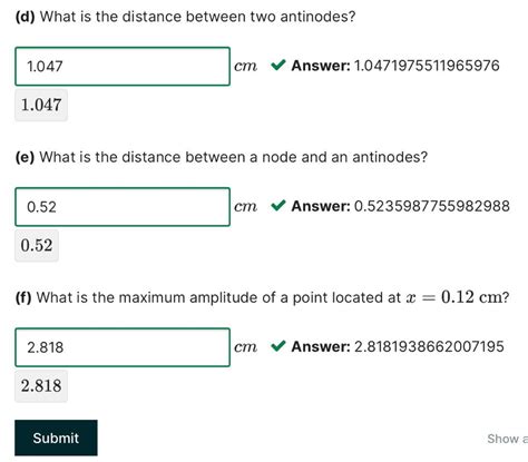 Solved Two Waves Traveling In Opposite Directions Produce A