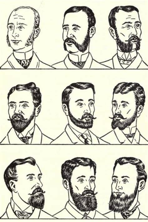 Klassische Barttypen Rbartundglatze