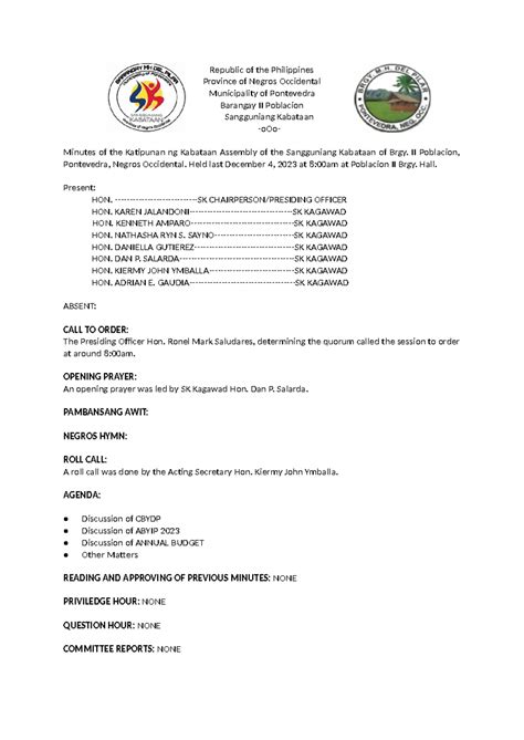 Kk Assembly Edited Kk Assembly Republic Of The Philippines