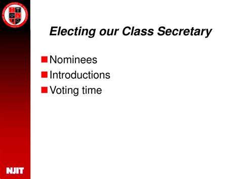 Ppt Electing Our Class Secretary Powerpoint Presentation Free