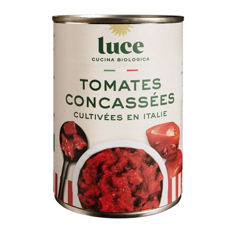 Tomates Concassées Bio Origine Italie 400g Luce