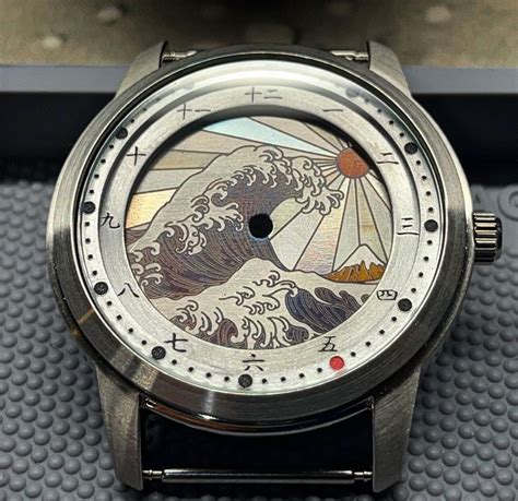 Red 5 Watch Works On Instagram “titanium Wave Dial By Sergeyshherban Paired With A 2 Piece