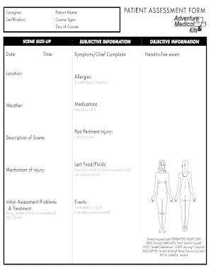 Patient Assessment Form