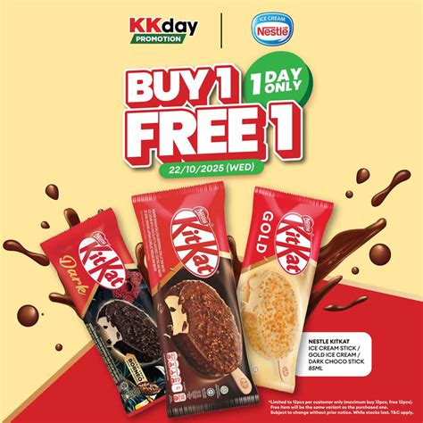 Expired Kk Super Mart Buy 1 Free 1 Nestle Kitkat Ice Cream On 22 Oct 2025
