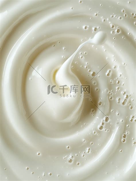 牛奶奶油乳制品酸奶奶昔质地漩涡图形设计上的宏观奶滴高清摄影大图 千库网