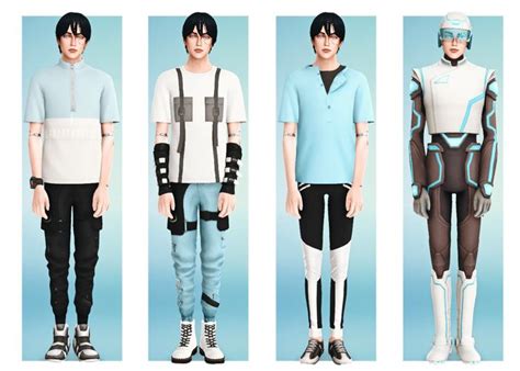 Sci Fi Lookbook Male Sims 4 Into The Future Cc Sims 4 Cc Alien