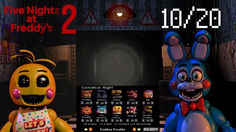 Five Nights At Freddys 2 Custom Night 10 20 Golden Freddy Mode