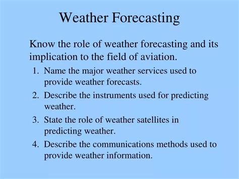 Ppt Weather Forecasting Powerpoint Presentation Free Download Id 5240437