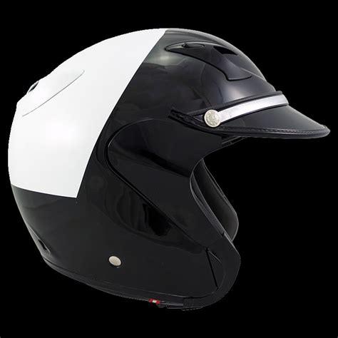 S1642 Custom Open Face Police Helmet With Visor Super Seer