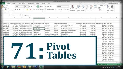 Excel Recorded Webinar About Pivot Tables YouTube