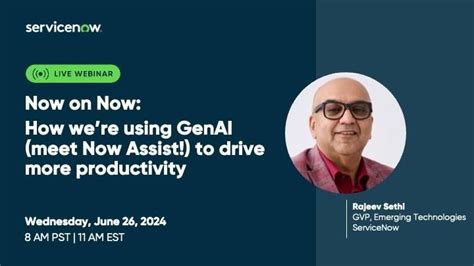 Servicenows Webinar On Genai Use Cases Thomas Moewe Posted On The Topic Linkedin