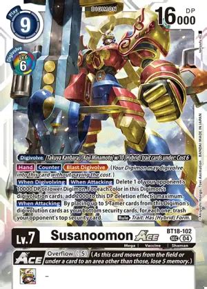 Susanoomon Bt18 102 Digimoncard