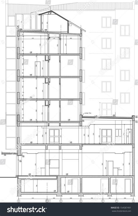 Building Drawing Plan Elevation Section Pdf At