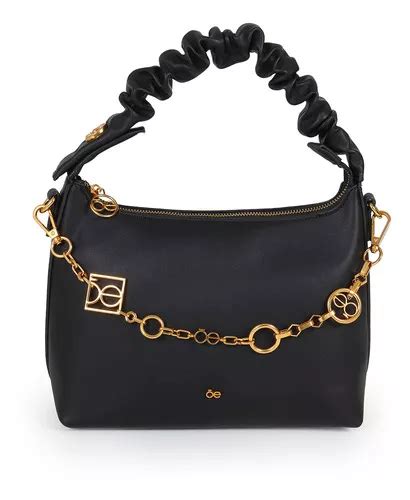 Bolsa Grande Cloe Para Mulheres Com Detalhe De Corrente Preta Mercadolivre