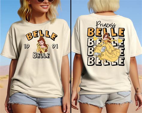 Disney Princess Belle Est 1991 Shirt Girls Trip Disneyland Princess