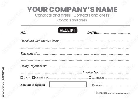 Editable Vector Templates For Receipts Invoices And Delivery Forms Customize Every Detail