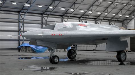 ロシアの重攻撃無人爆撃機 S 70 オホートニクがマヤ用に装備 3dモデル 139 Ma Free3d
