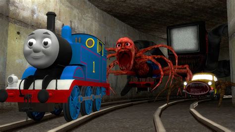 Building A Thomas Train Chased By Cursed Thomas And Friends Bus Eatertv Eater In Garrys Mod