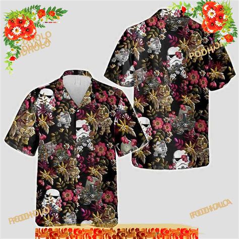Star Wars Hawaiian Shirt Tropical Flowers Pattern Summer T For Friend
