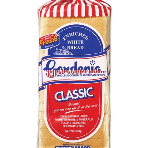 Gardenia Gardenia Classic White Bread Regular Slice 600g Uncle