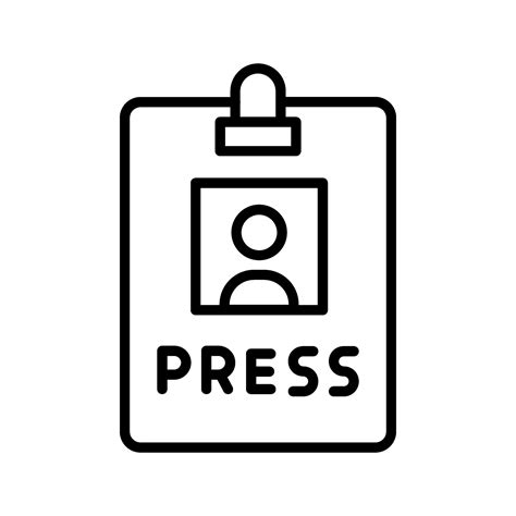 Press Pass Icon Design 49210698 Vector Art At Vecteezy