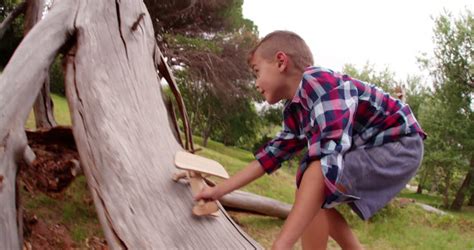 Little Boy Imagining To Be Stock Footage Video 100 Royalty Free