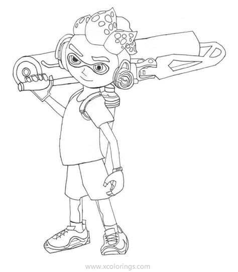 Splatoon 2 Octoling Coloring Pages Splatoon 2 Octoling Coloring Pages